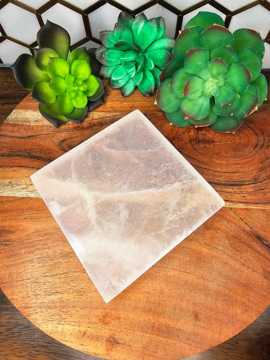 4 inch Selenite Square – Desired Elements